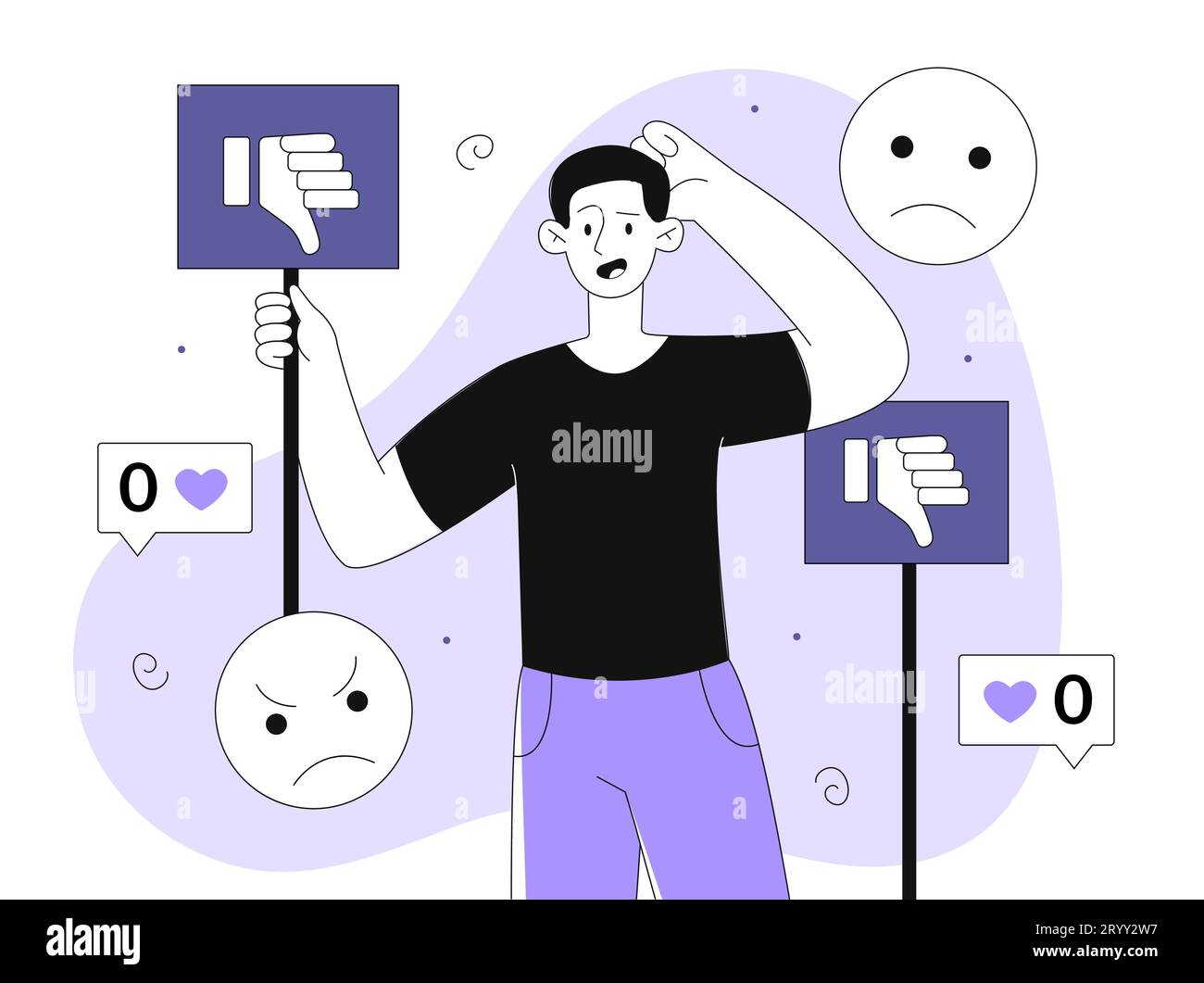 Angry screaming bad man Stock Vector Images - Alamy