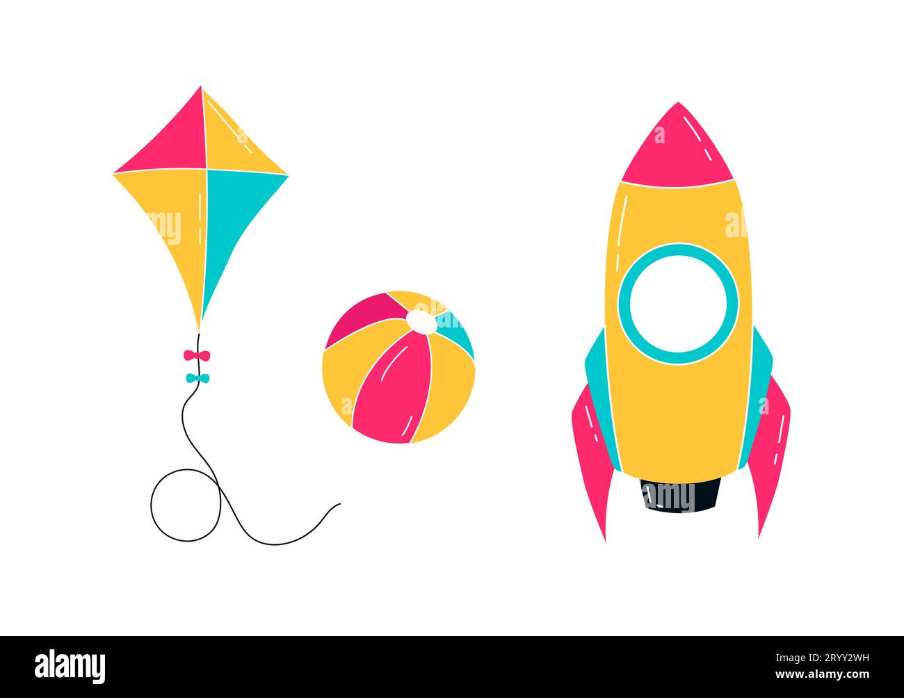 Set of toys vector concept Stock Vector Image & Art - Alamy