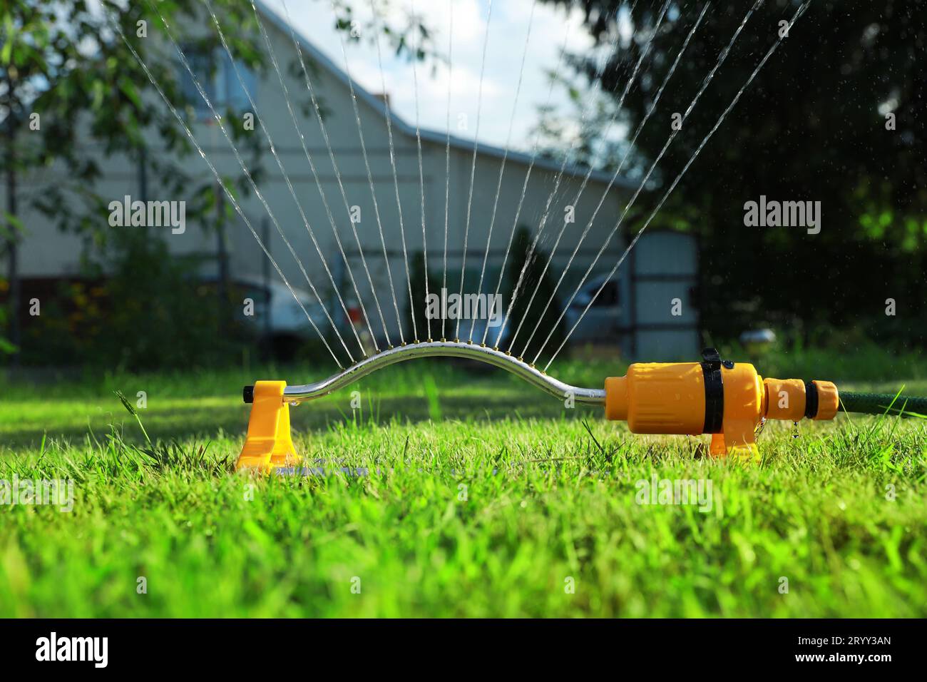 Automatic watering system on green hi-res stock photography and images - Alamy