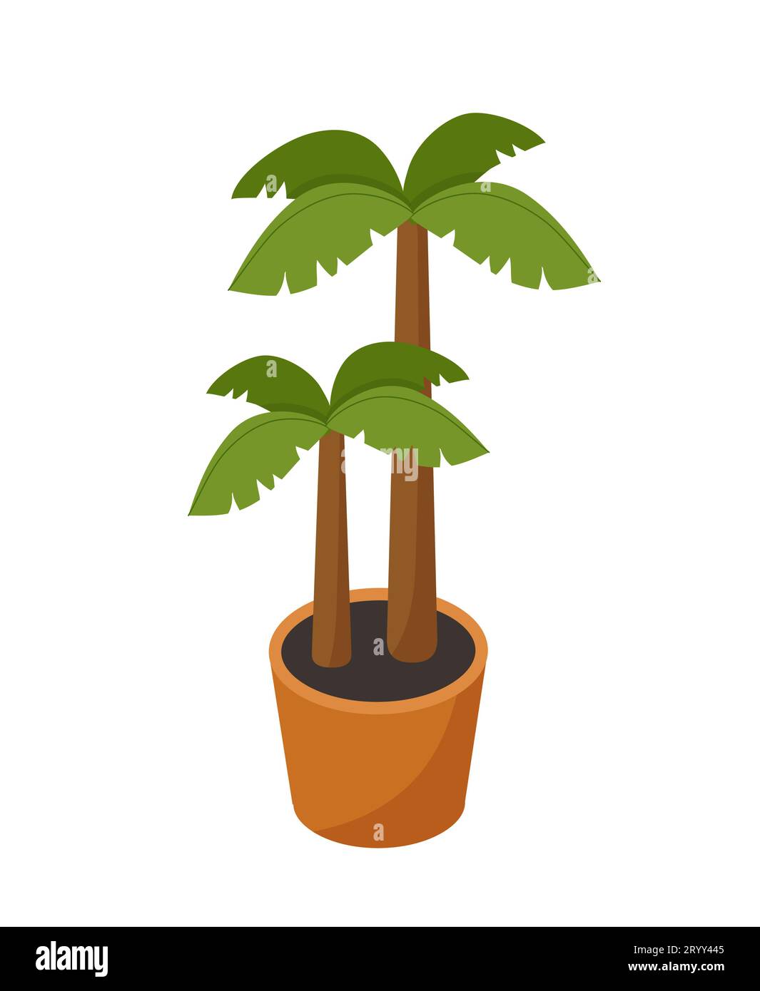 Isometric plant in flowerpot vector concept Stock Vector Image & Art ...