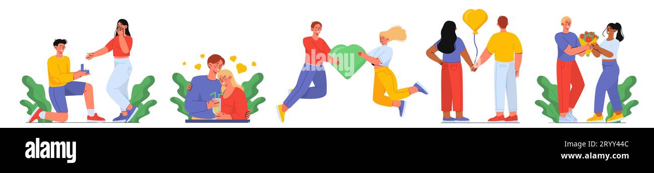 People in love vector set Stock Vector Image & Art - Alamy