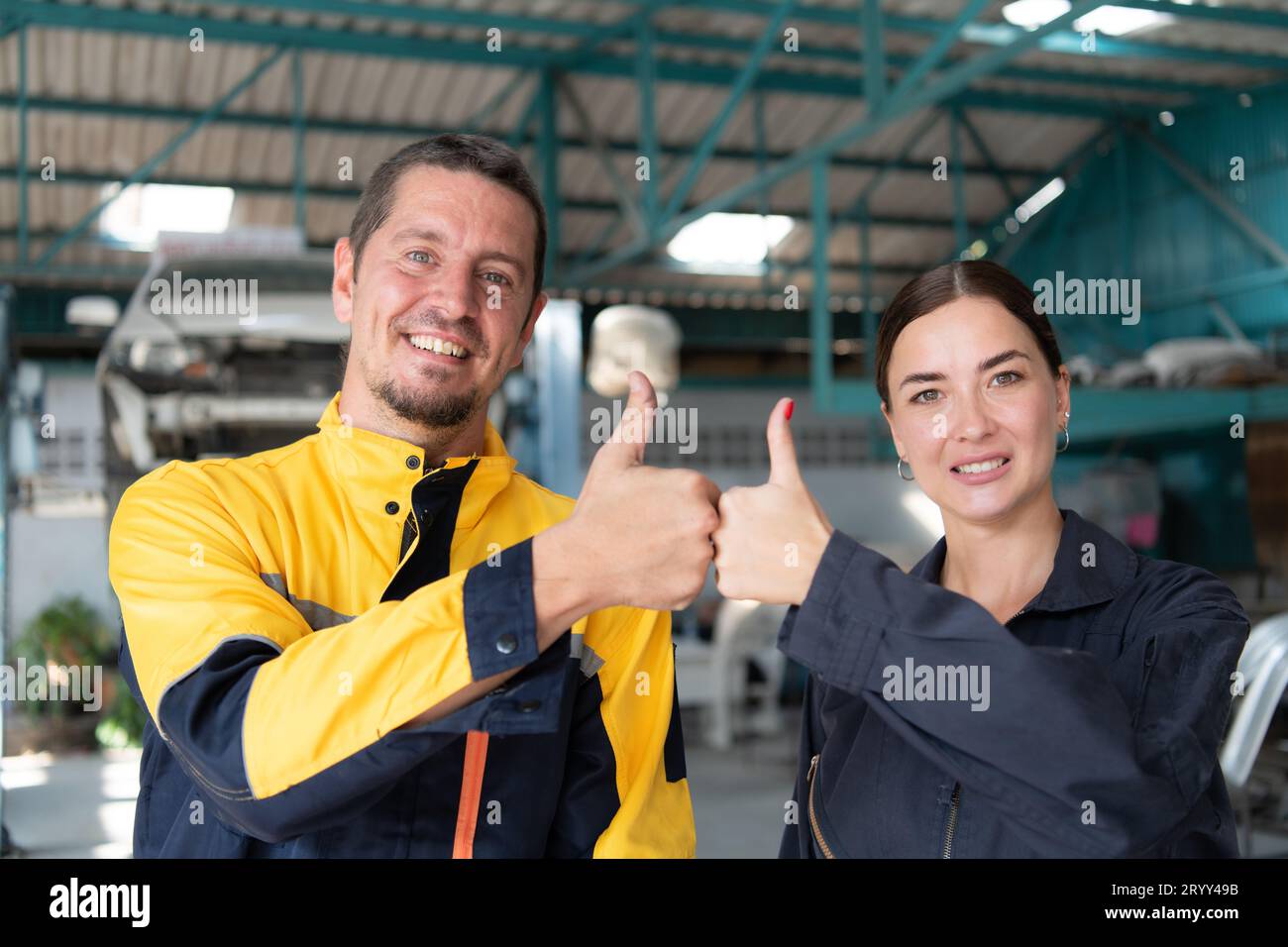 Mechanic working on car engine hi-res stock photography and images - Alamy