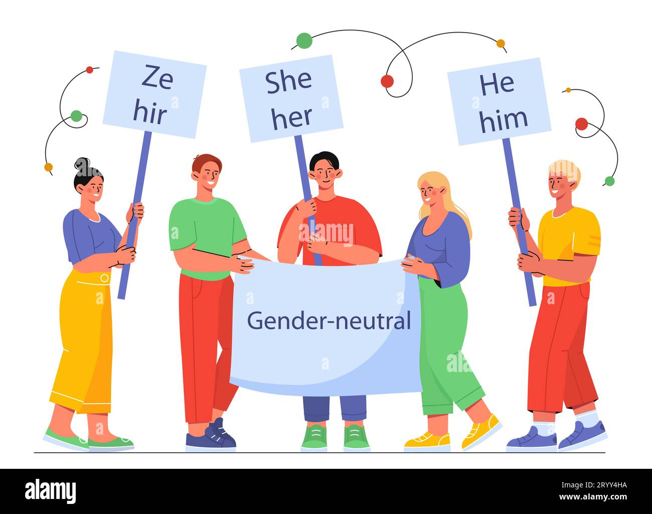 People at rally vector concept Stock Vector Image & Art - Alamy