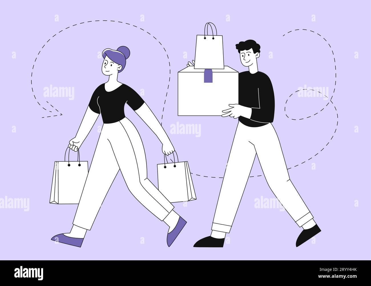 Happy family people carry Stock Vector Images - Alamy