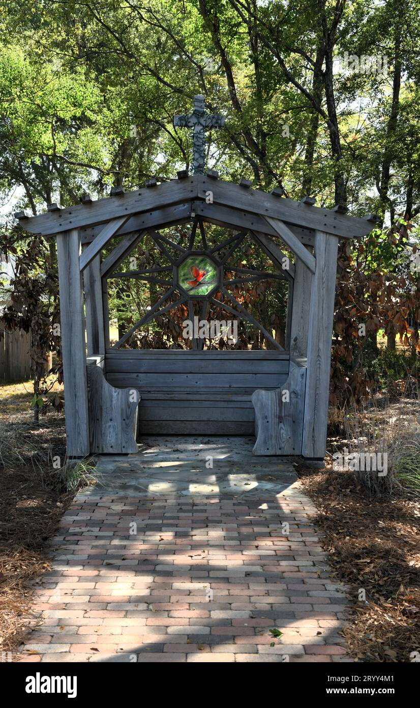 A small pavilion in the park Stock Photo - Alamy