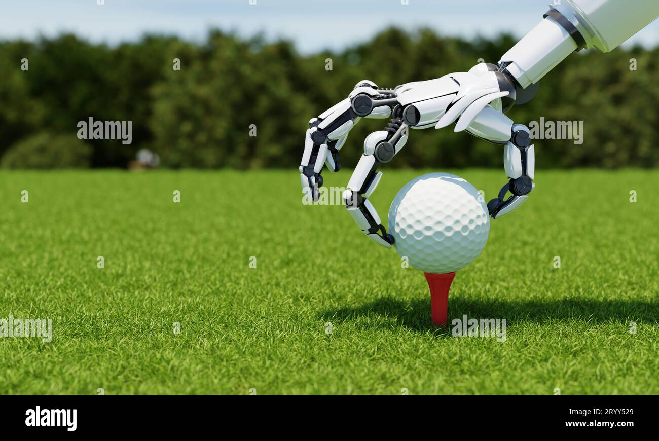 Robot golf caddy hi-res stock photography and images - Alamy