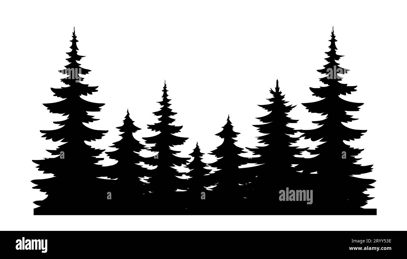 Pine tree silhouette vector concept Stock Vector Image & Art - Alamy Pine tree silhouette vector concept Stock Vector Image & Art - Alamy