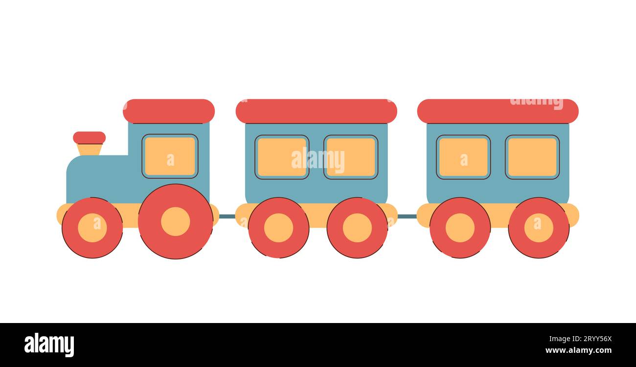 Toy train vector concept Stock Vector Image & Art - Alamy