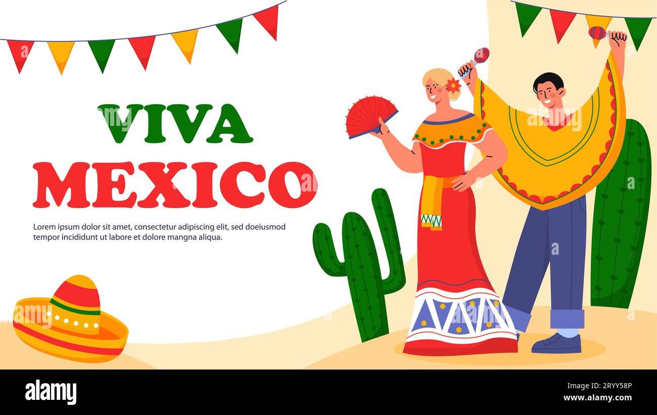 Viva Mexico vector banner Stock Vector Image & Art - Alamy