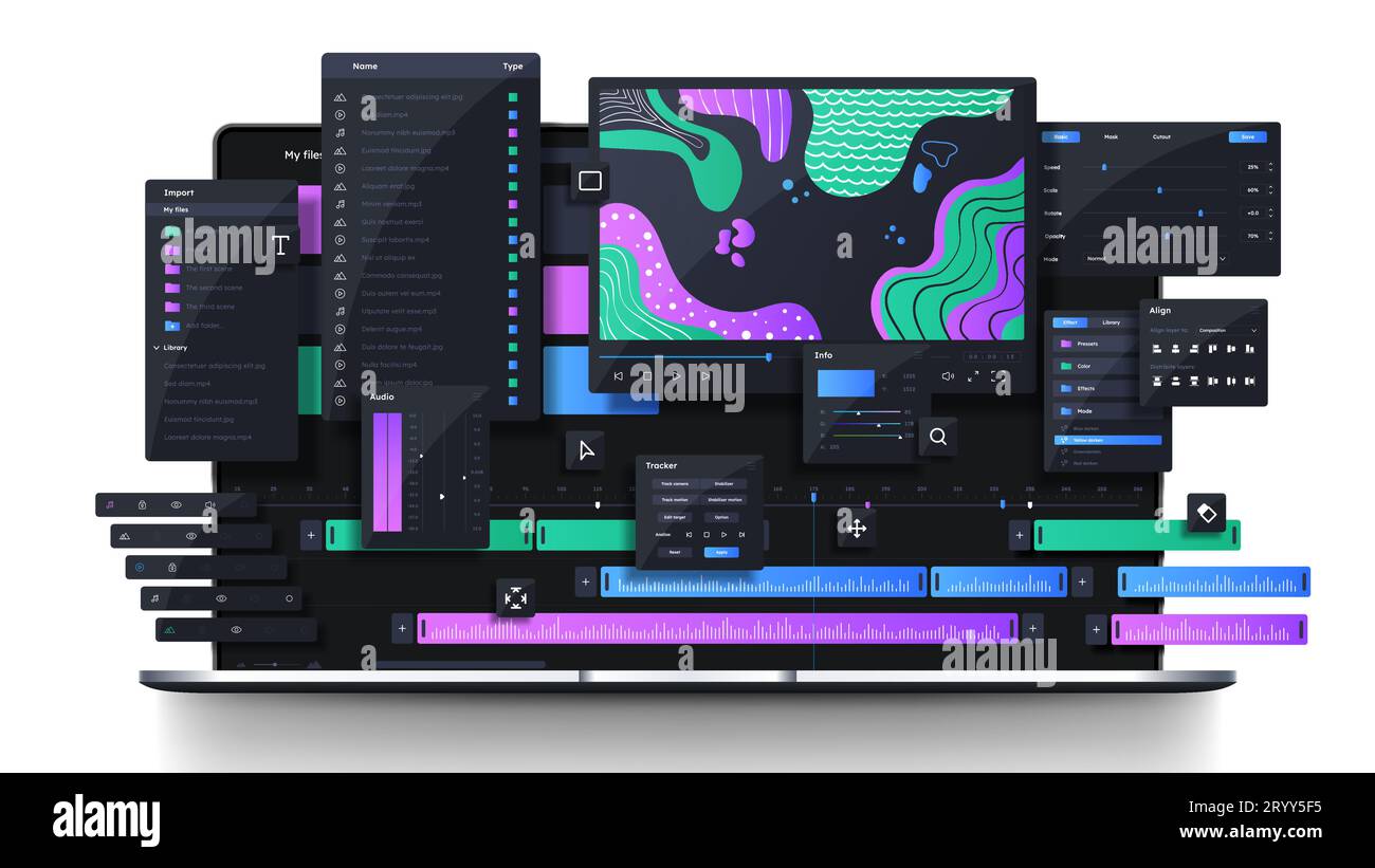 Video editor cartoon Stock Vector Images - Alamy