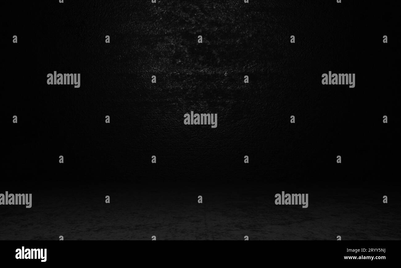 Empty black room spotlight hi-res stock photography and images - Alamy