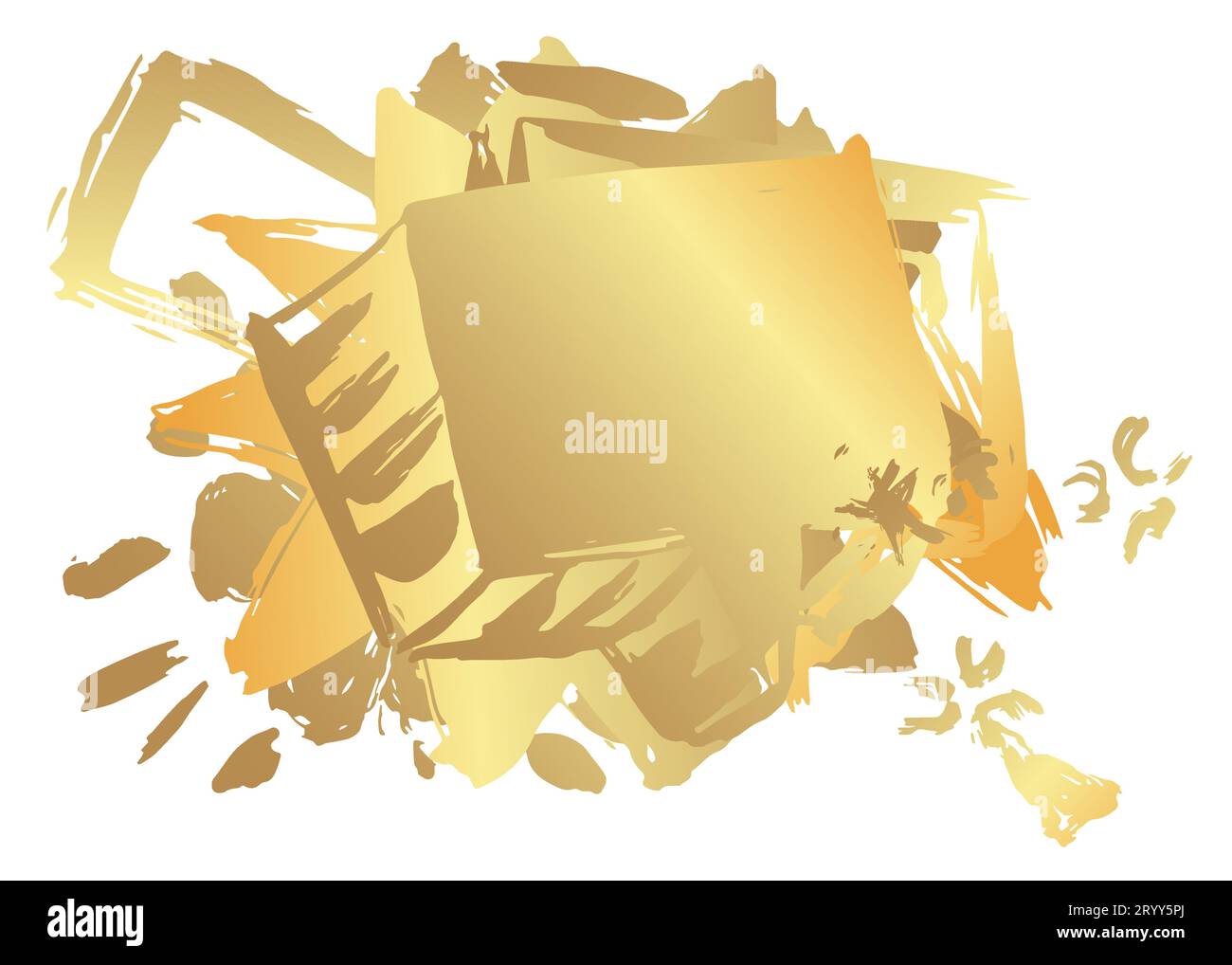 Gold graffiti speech bubble. Abstract modern Messaging sign street art ...