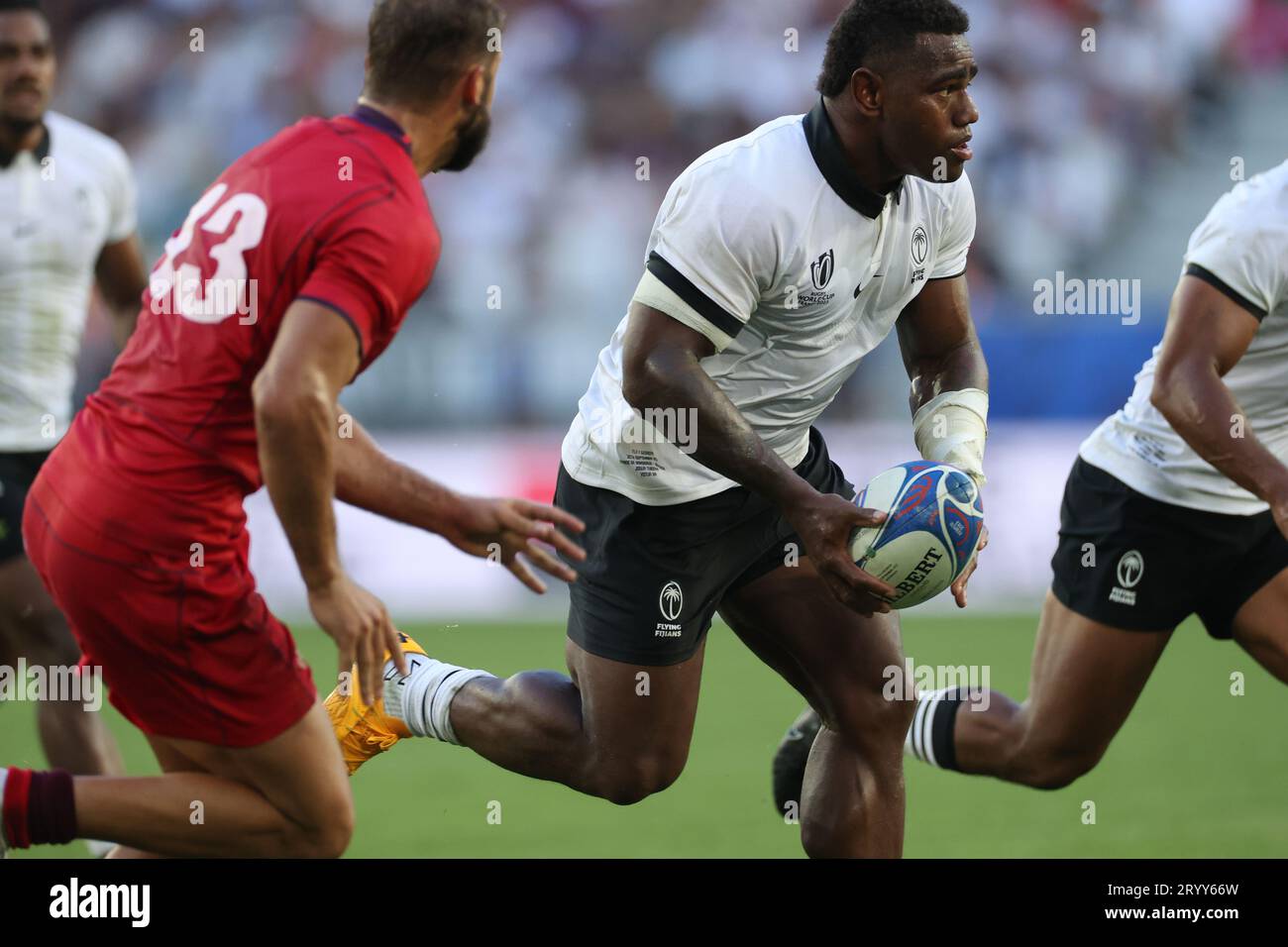 Bordeaux, France, Saturday. 30th Sep, 2023. Fiji's Josua Tuisova during ...