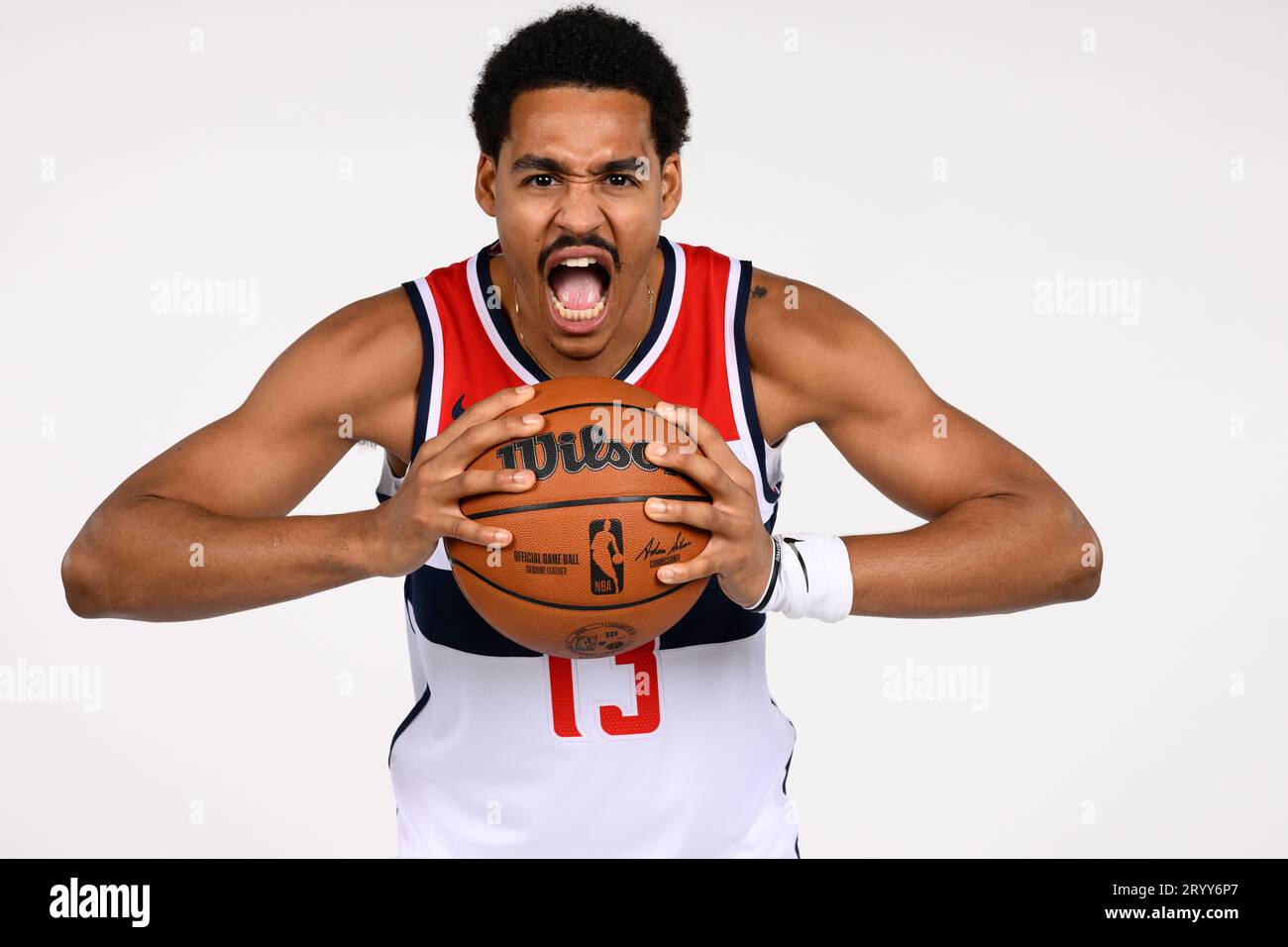 Washington Wizards guard Jordan Poole (13) poses for a photograph ...