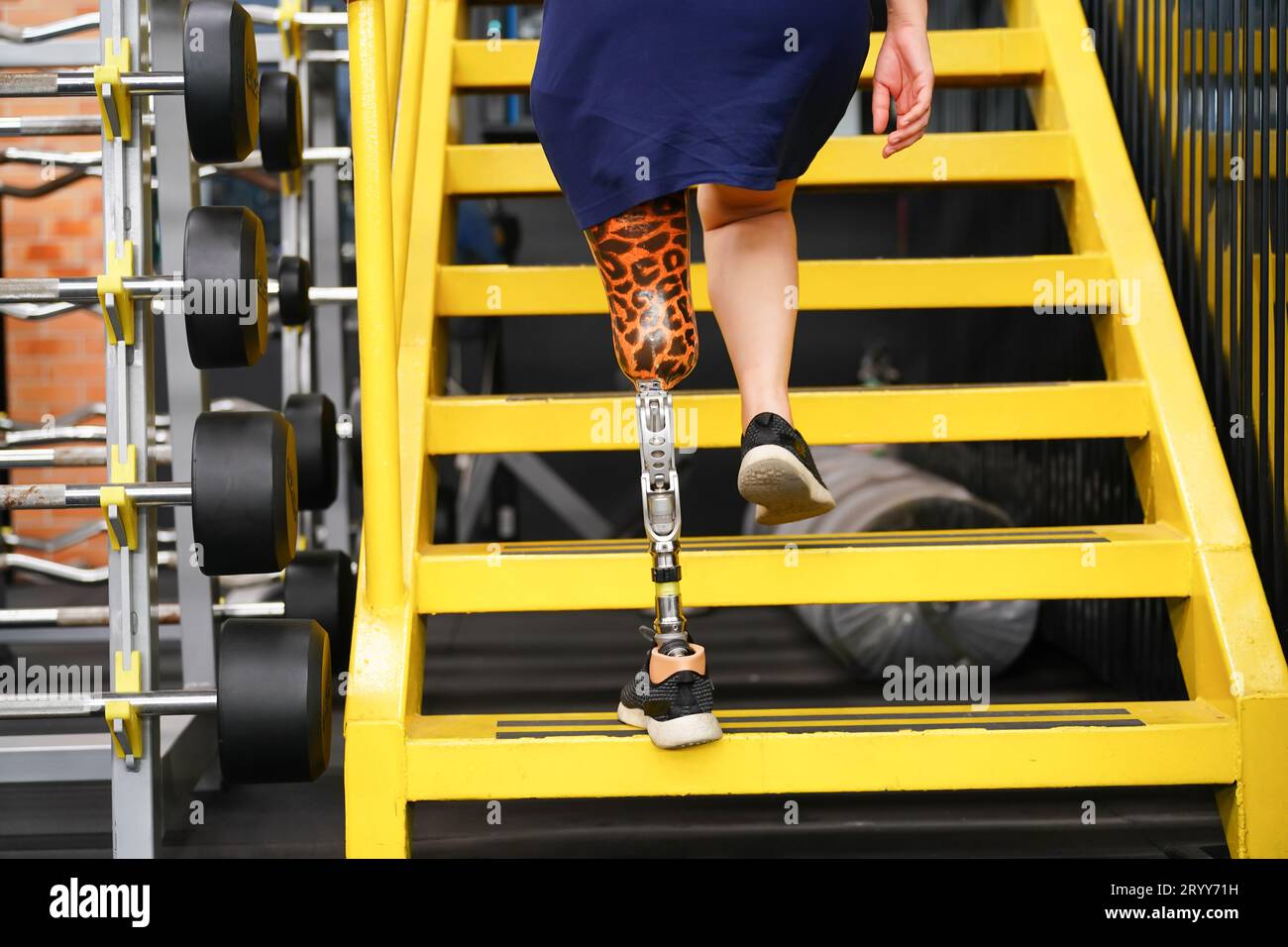 Walking up stairs exercise hi-res stock photography and images - Alamy