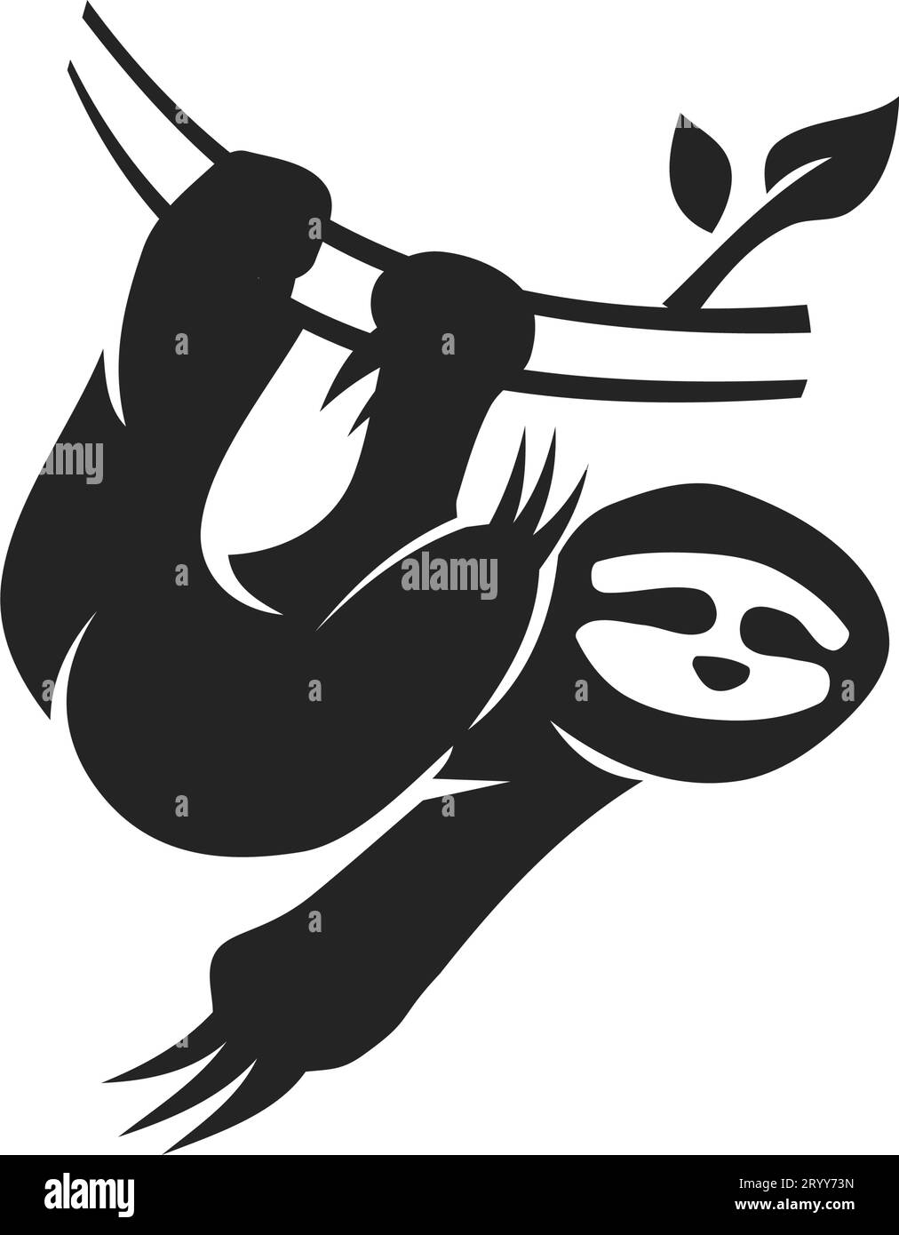 sloth logo template Isolated. Brand Identity. Icon Abstract Vector ...