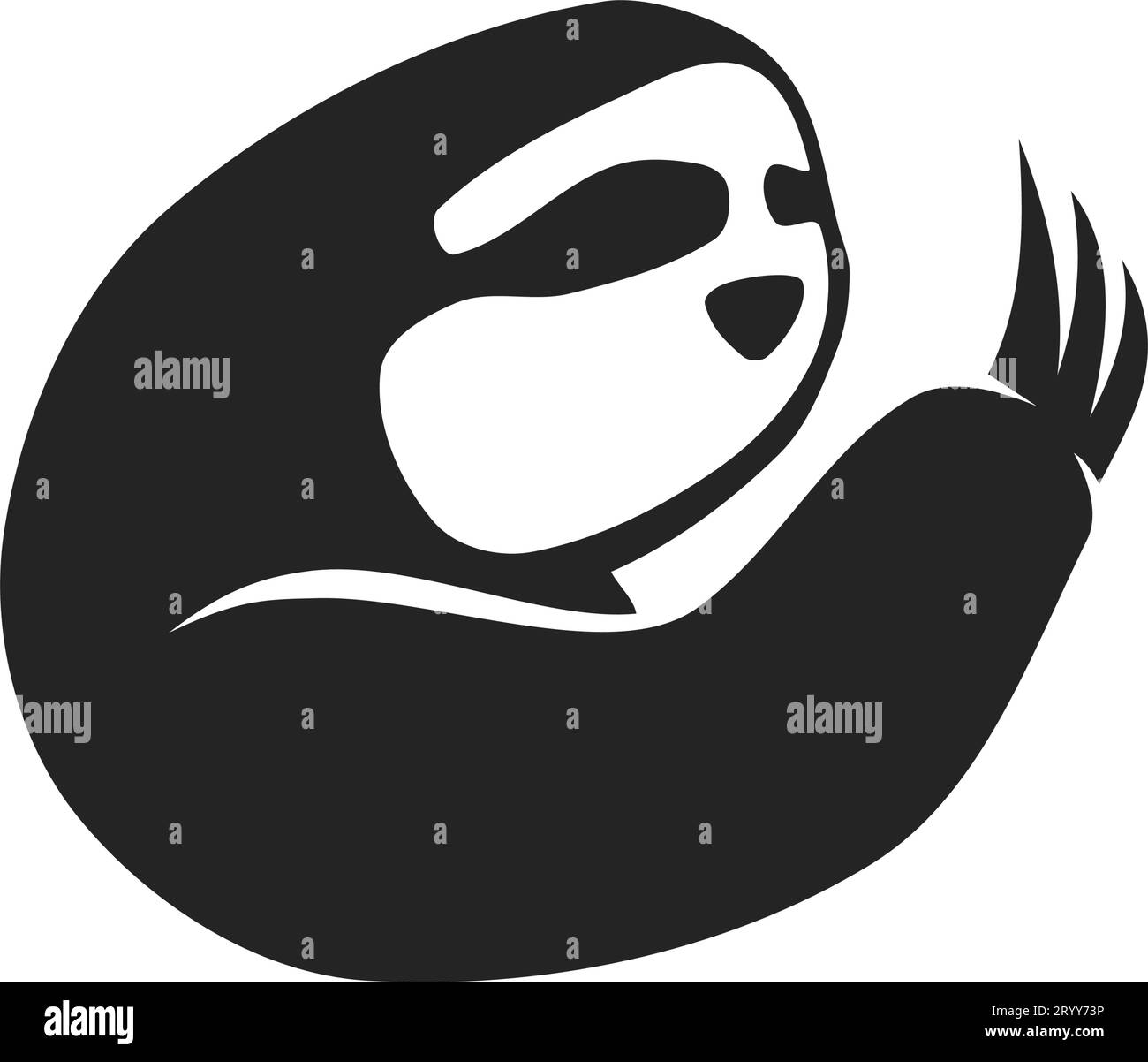 sloth logo template Isolated. Brand Identity. Icon Abstract Vector ...