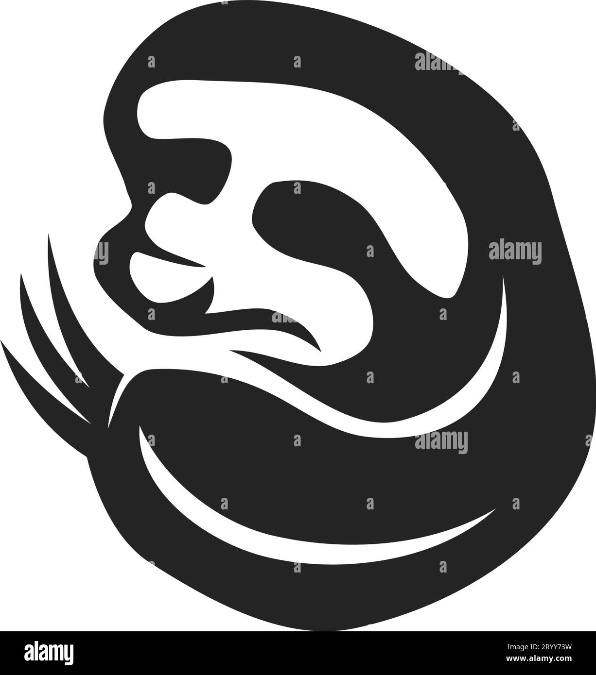 sloth logo template Isolated. Brand Identity. Icon Abstract Vector ...