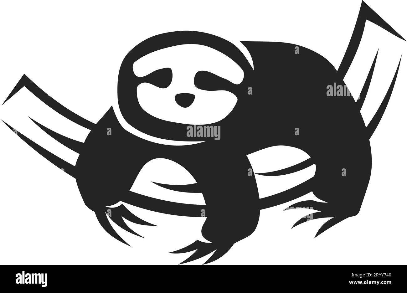 sloth logo template Isolated. Brand Identity. Icon Abstract Vector ...