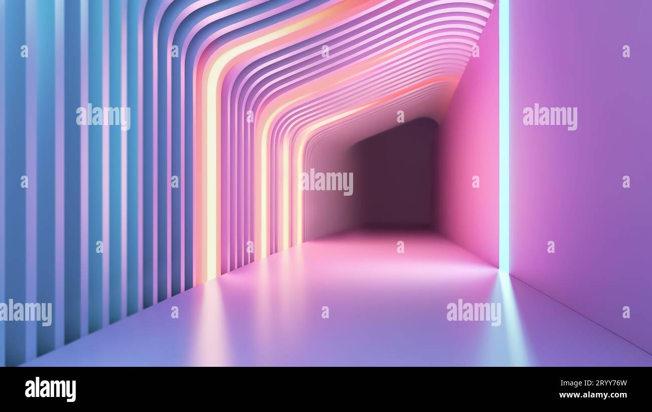 Neon Room Background Stock Photo - Alamy