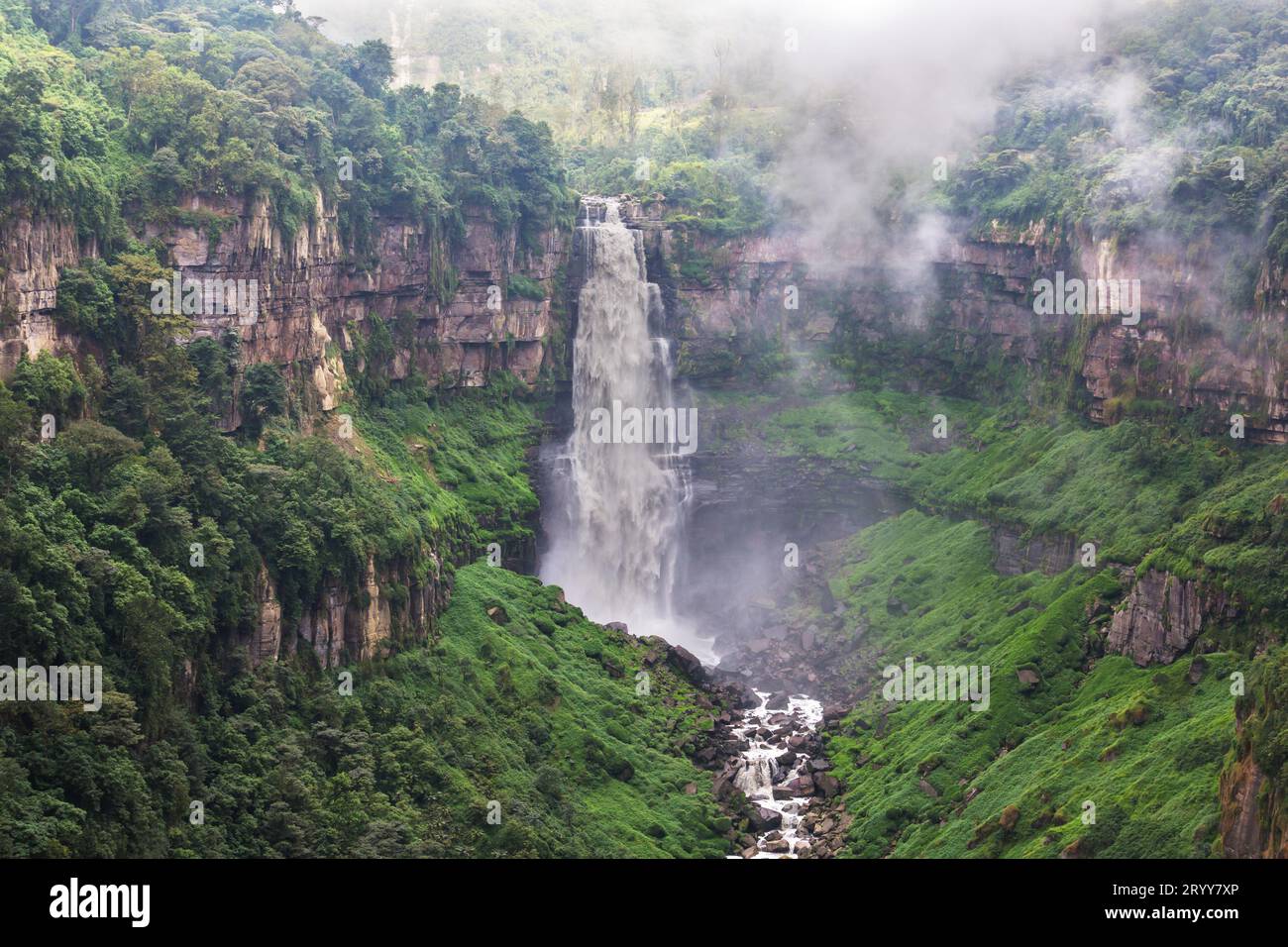 Waterfall in Colombia Stock Photo - Alamy
