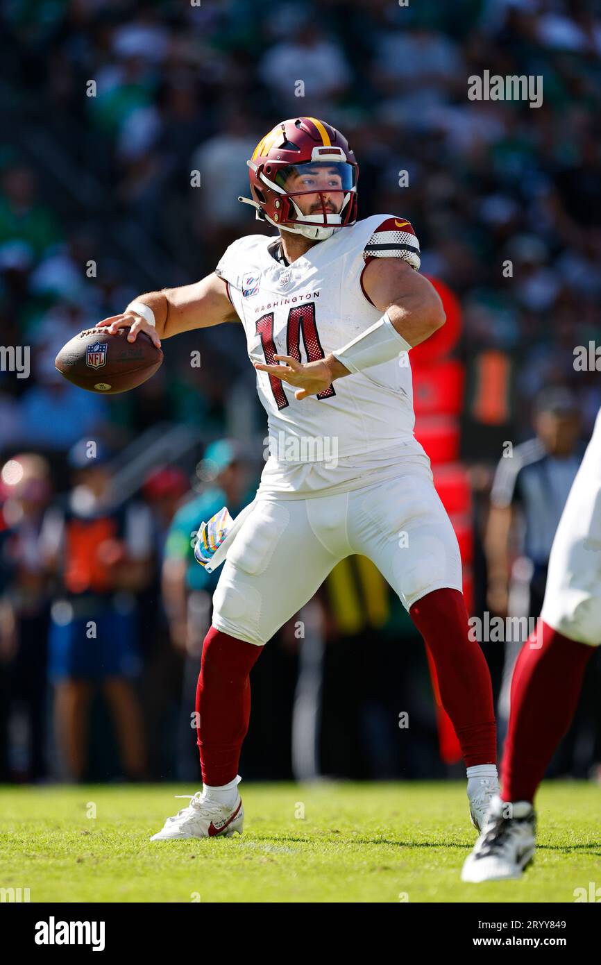 Washington Commanders quarterback Sam Howell (14) in action against the ...