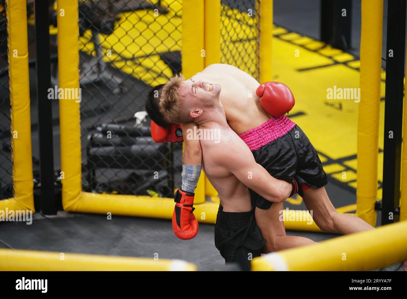 Mma fighter on the ground hi-res stock photography and images - Alamy