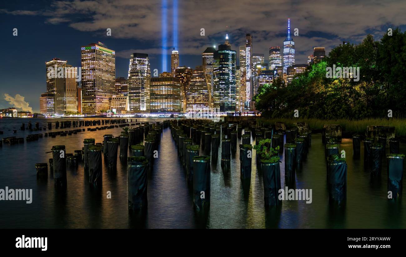 New york skylines memorial hi-res stock photography and images - Alamy