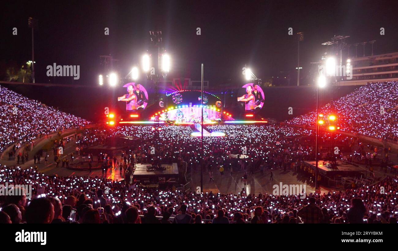 Pasadena, California, USA 1st October 2023 Coldplay Music of the ...