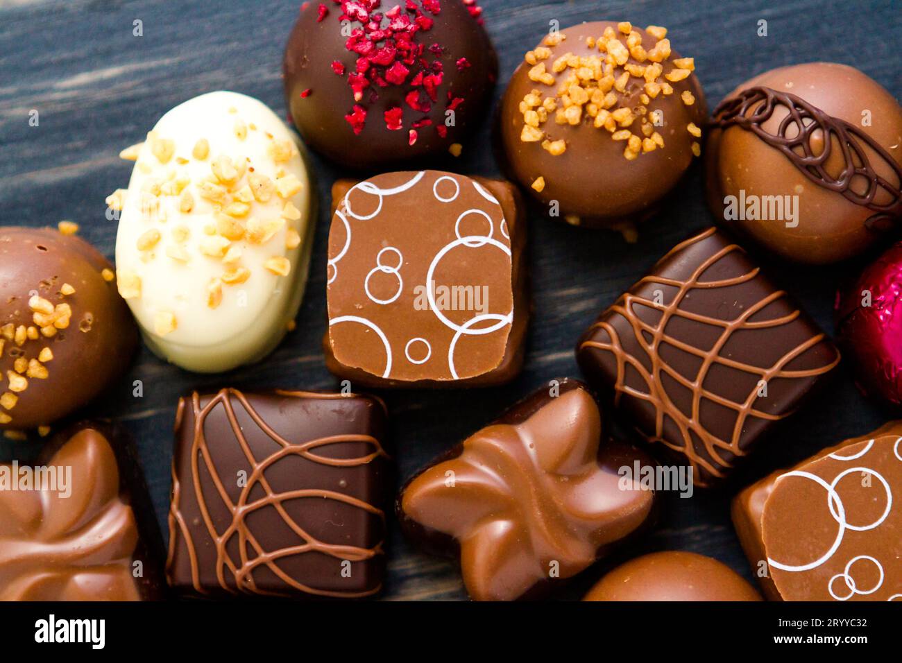 Small round chocolates hi-res stock photography and images - Alamy