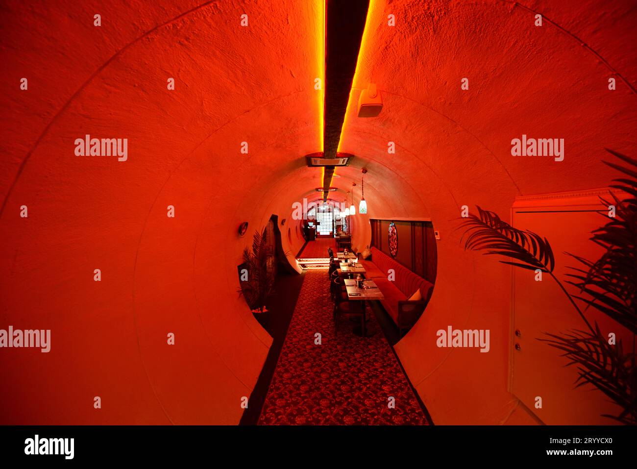 The Mahalle Lebanese restaurant in the old town of Malmö, Sweden Stock ...