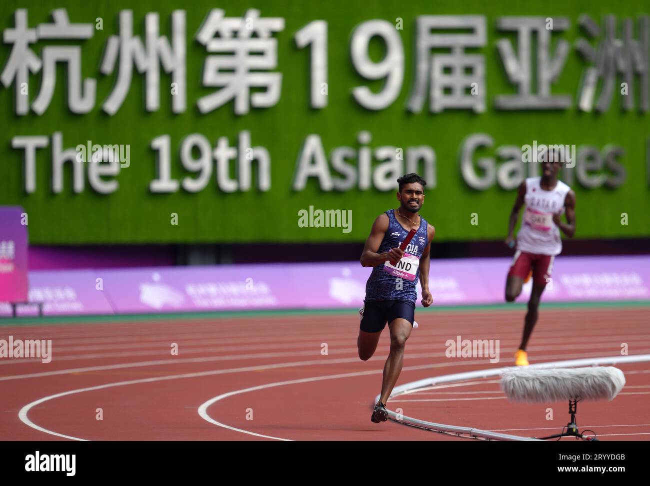 Hangzhou, China's Zhejiang Province. 3rd Oct, 2023. Mijo Chacko Kurian ...