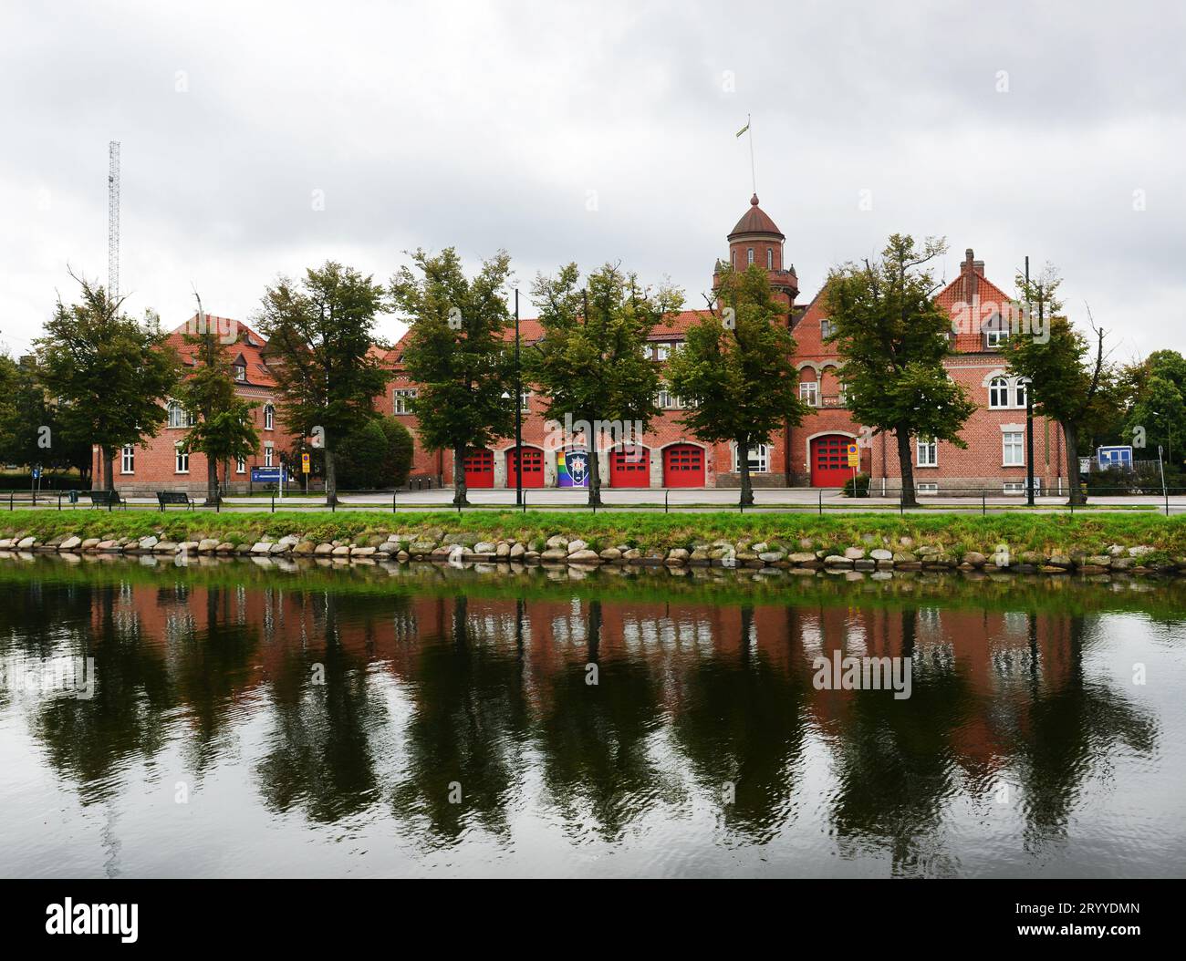 Fire department building on Drottninggatan , Malmö, Sweden Stock Photo ...
