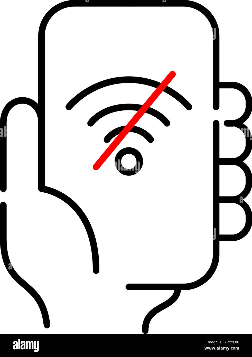 Crossed wifi Stock Vector Images - Alamy