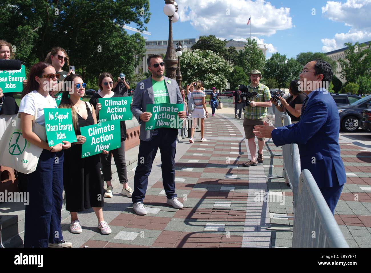 Washington, DC, USA, 12 Aug 2022. U.S. Rep. Andy Kim (D-NJ) speaks to ...
