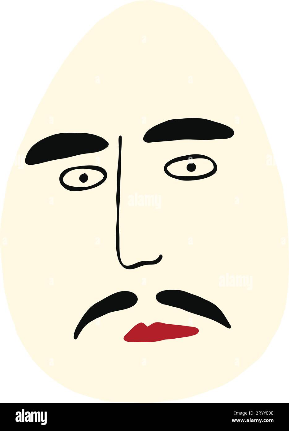 Painted eggs emotion Cut Out Stock Images & Pictures - Alamy