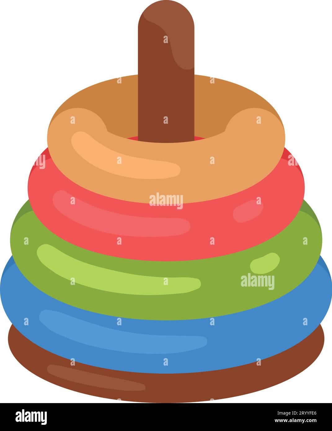 block wooden toy rings Stock Vector Image & Art - Alamy