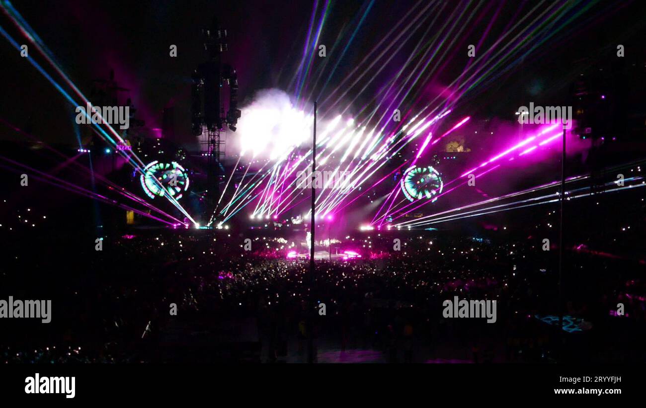 Pasadena, California, USA 1st October 2023 Coldplay Music of the ...