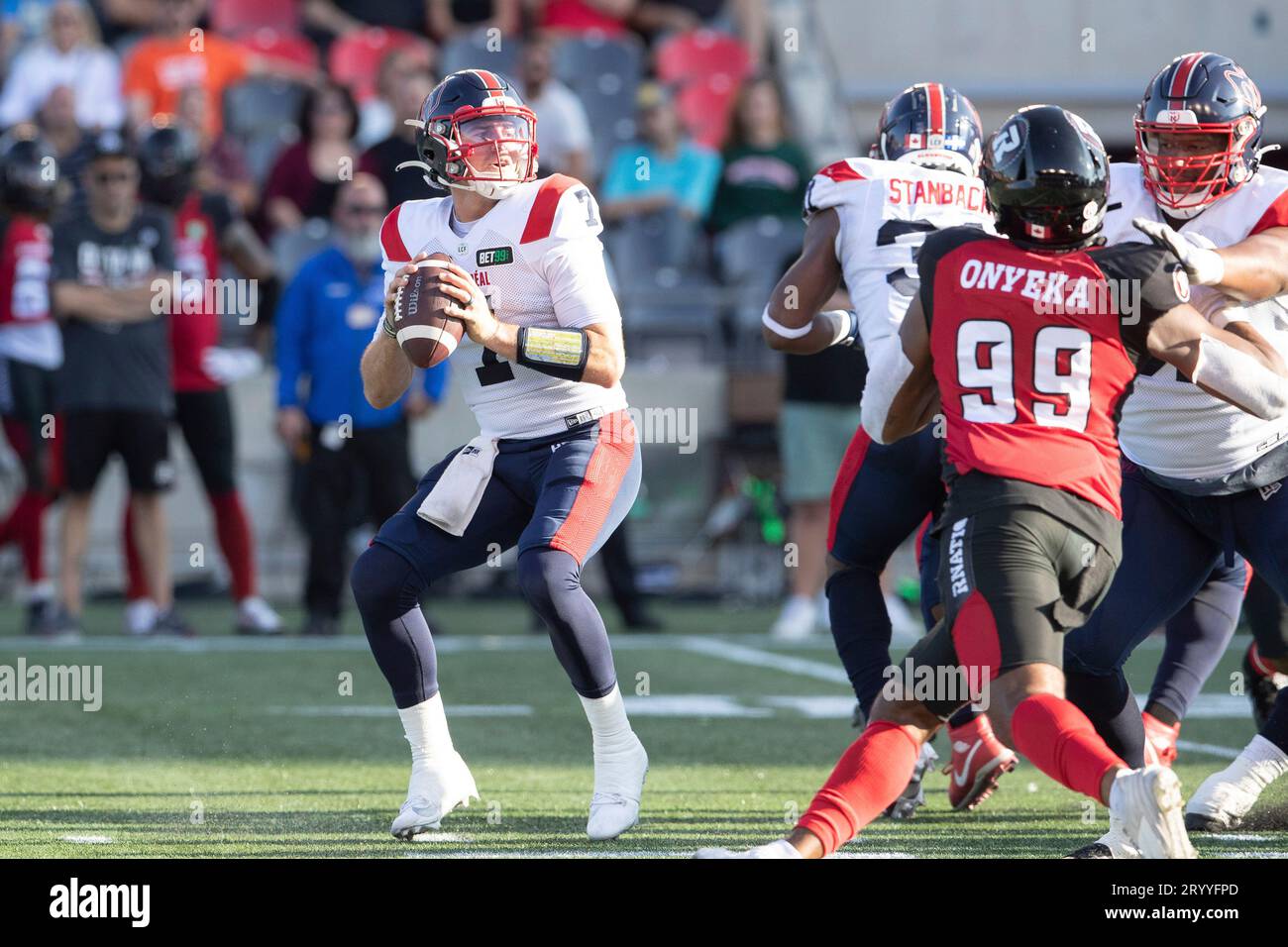 September 30, 2023: Montreal Alouettes quarterback Cody Fajardo (7 ...