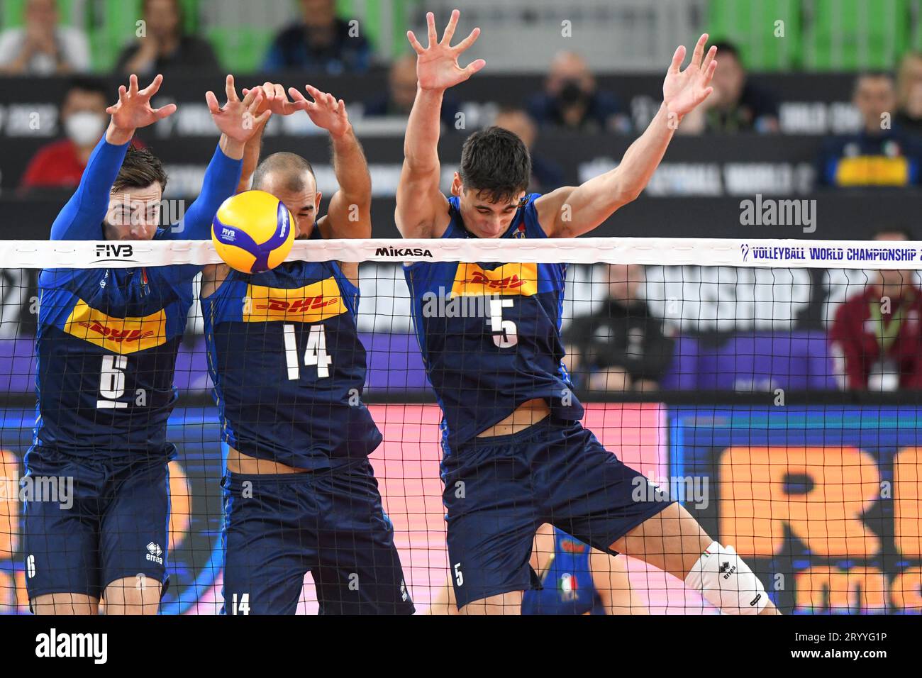 Simone Gianelli, Gianluca Galassi, Alessandro Michieletto (Italy). Volleyball World Championship ...