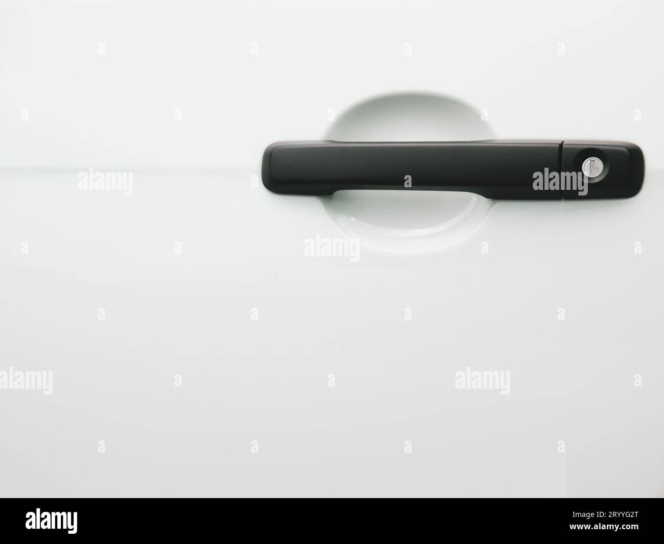 Black car door handle on white background. Automobile and texture ...