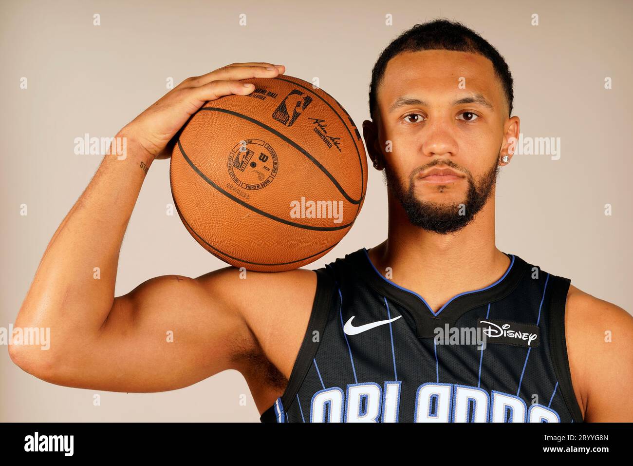 Orlando Magic guard Jalen Suggs poses for a photo during the NBA ...