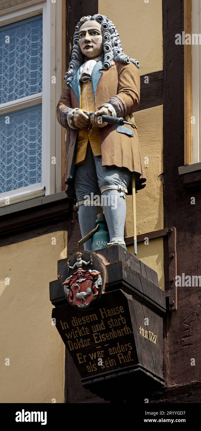 Figure of the miracle healer Dr. Eisenbarth at his death house ...