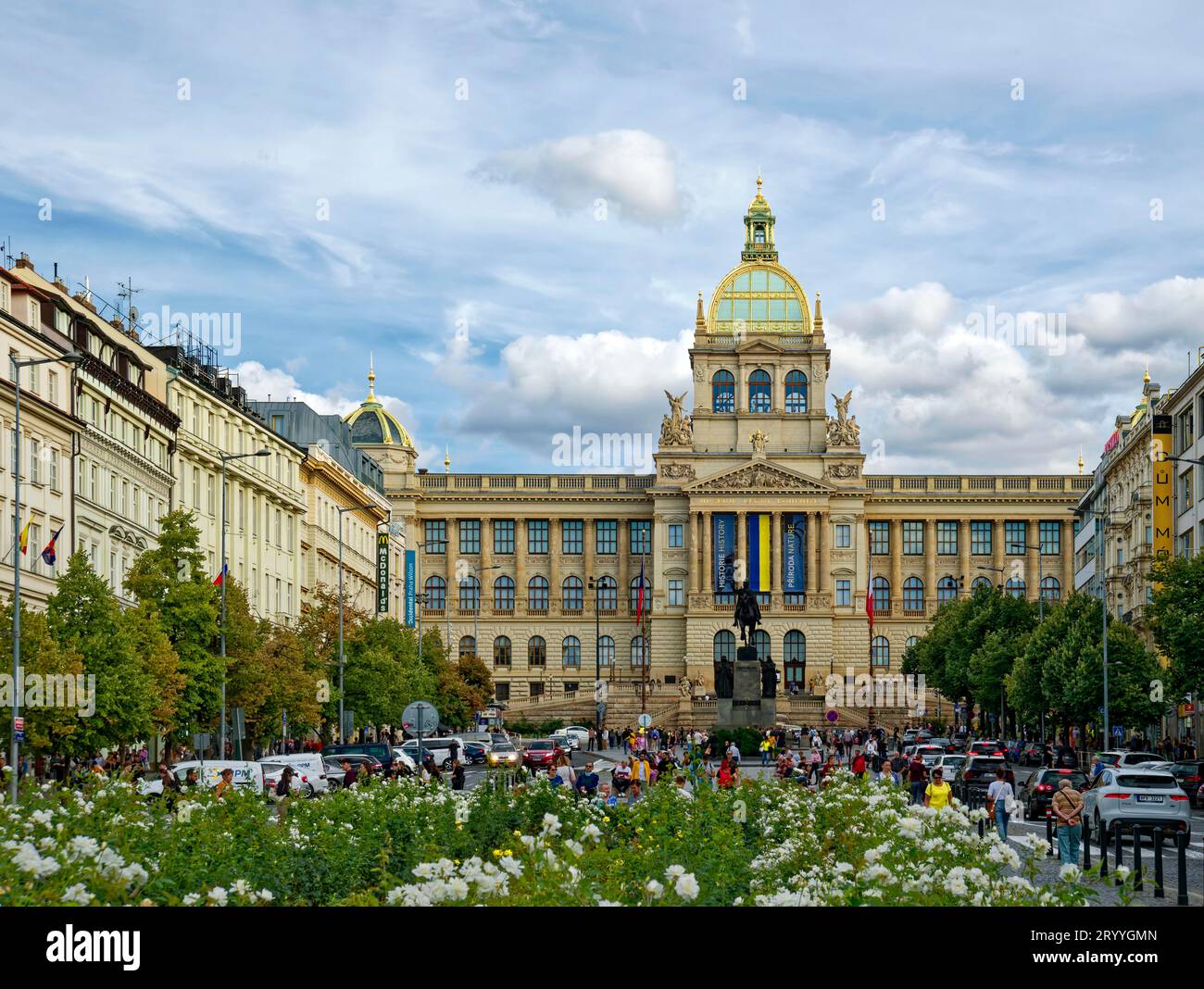 Prague wenceslas square hi-res stock photography and images - Alamy
