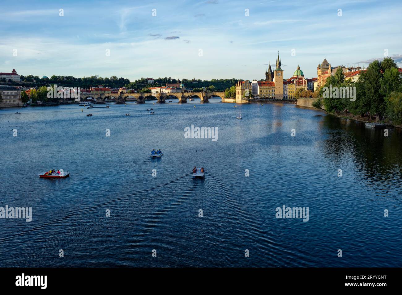 Bedrich Smetana Museum and Charles Bridge on the Vltava River, Prague ...