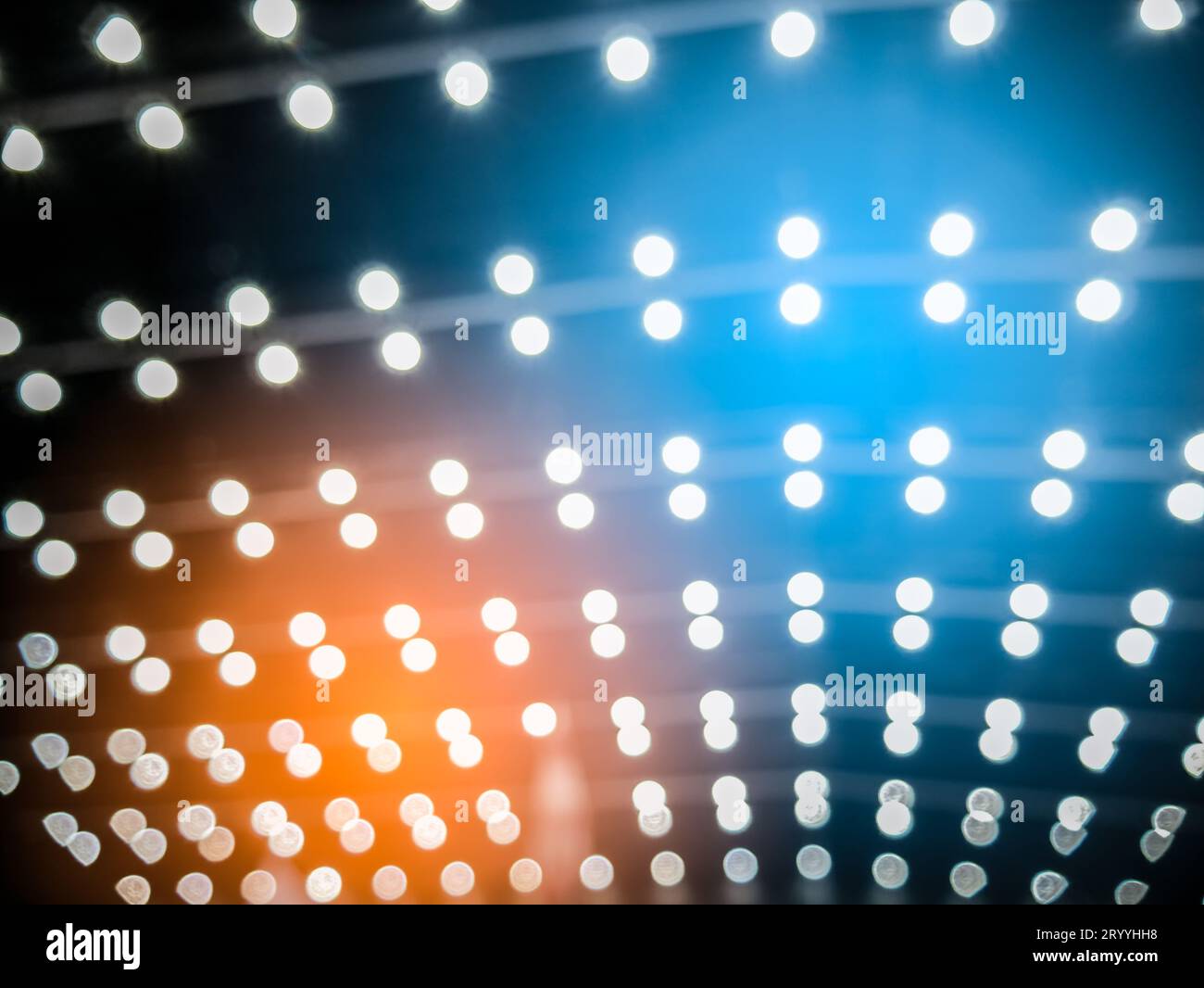Abstract blurred of festival event with people and motor show ...