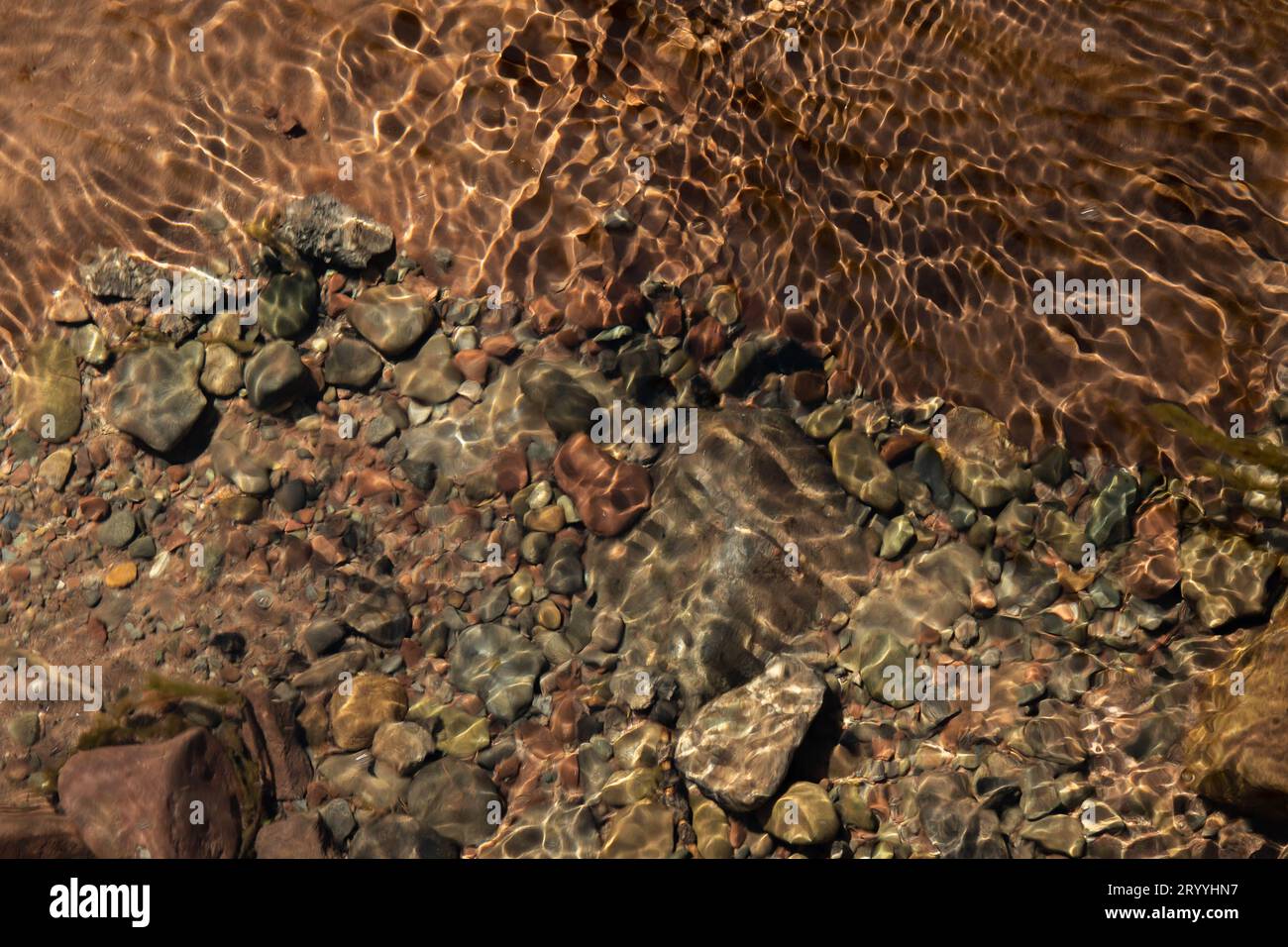 Abstract blur of river rocks through flowing water Stock Photo - Alamy