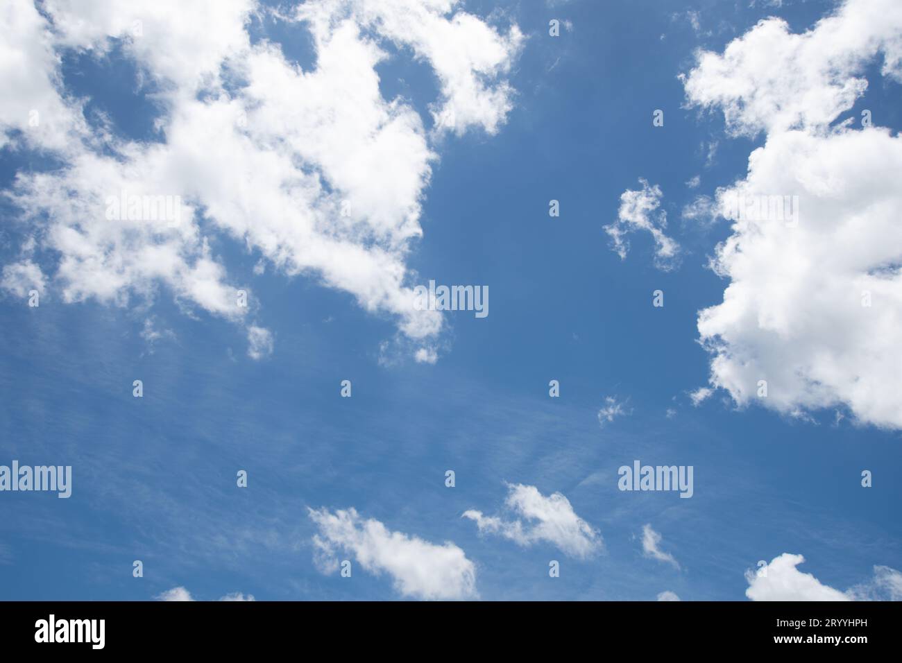 Beautiful blue sky with cloudy. Nature and environment concept. Fresh ...