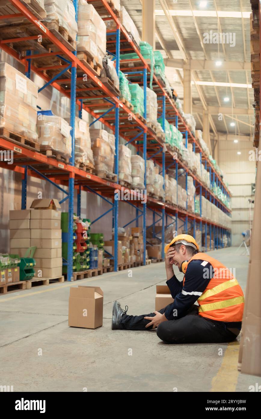 A warehouse employee was injured in an accident. because the product ...