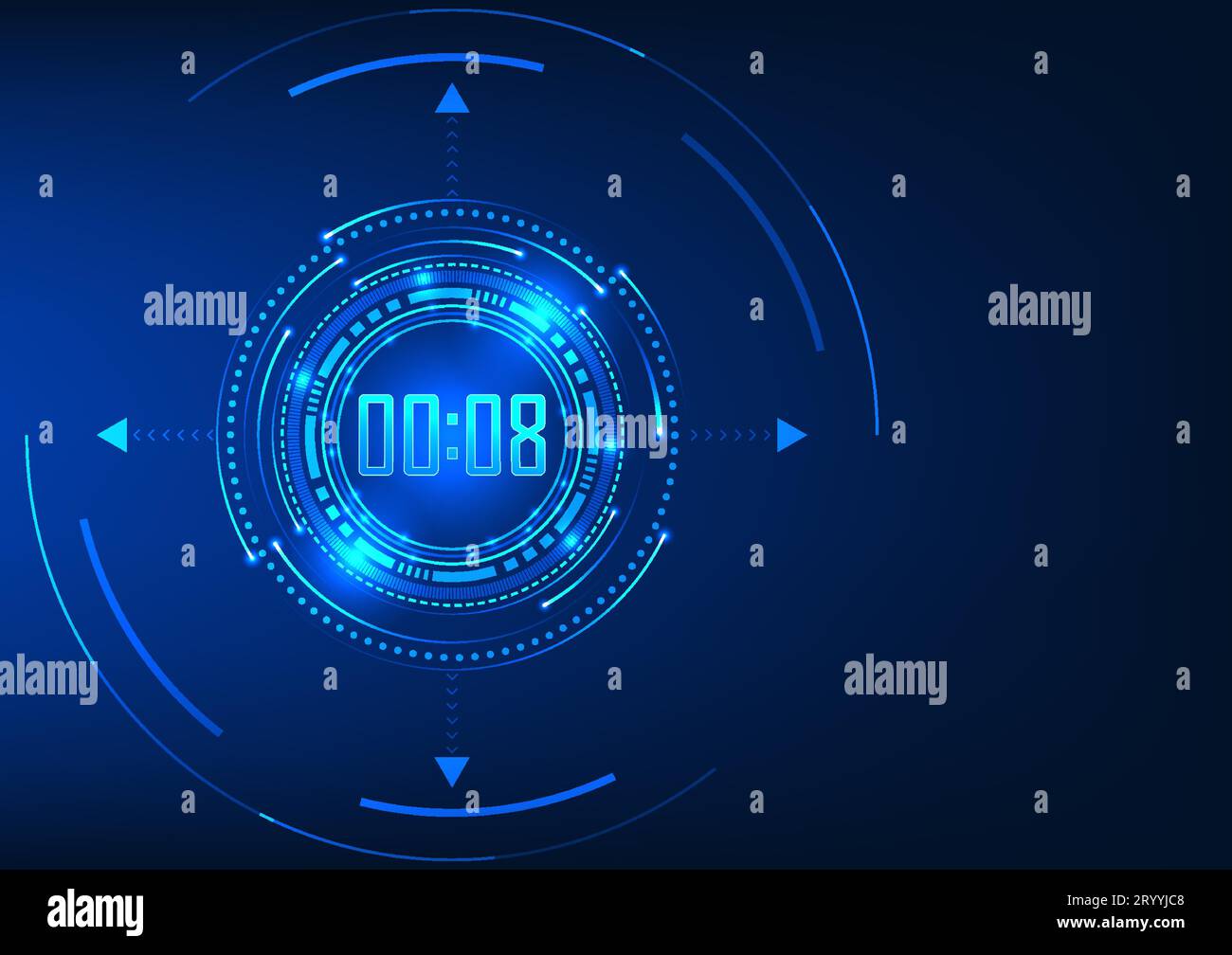 Technology time with technology circle The rapid development of ...